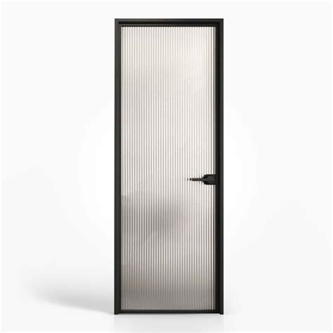 Modern Sleek Minimalist Aluminum Glass Rectangle Door Aluminium Glass