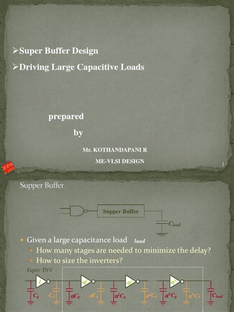 Super Buffer Design Driving Large Capacitive Loads Prepared By Pdf Electronic Circuits