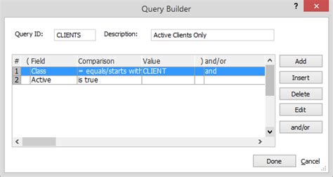 Adding Editing Queries