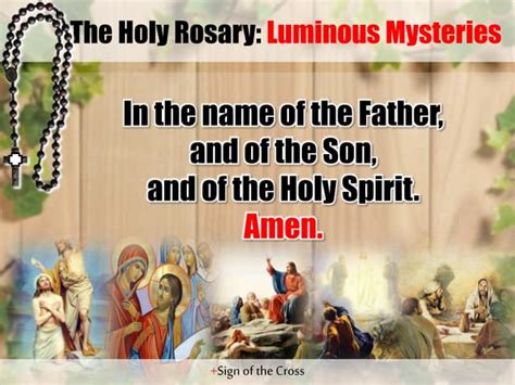 Luminous Mystery Rosary Guide Powerpoint Presentation Slides Pptx