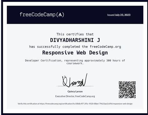 Divyadharshini J On Linkedin Freecodecamp Html Css