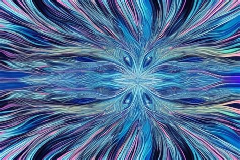 Premium Photo Blue Psychedelic Background Design