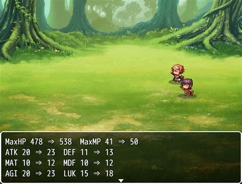 Mkrlevelupmessageex Status In Level Up Message Rpg Maker Forums