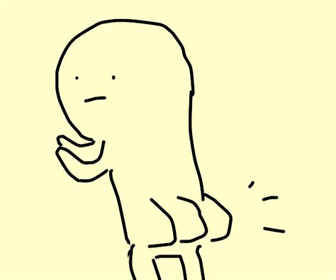 Person Has 3 Buttcheeks Drawception