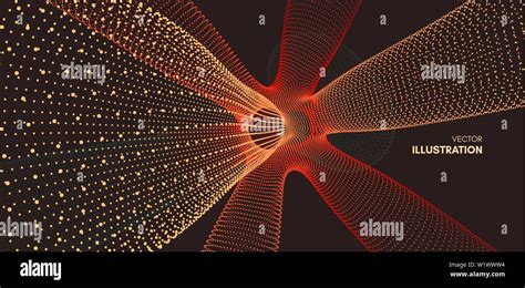 3d Molecule Molecular Structure Abstract 3d Connection Structure Technology Style Vector