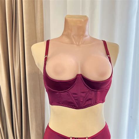 Satin Cupless Shelf Bra Corset Open Bust Lingerie Plus Size Etsy