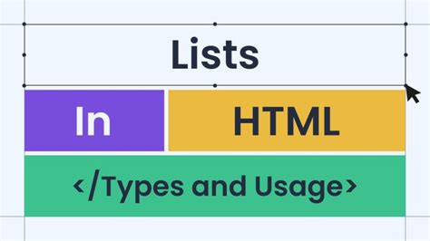 Html Lists And Types What You Need To Know Thetexvn Posted On The