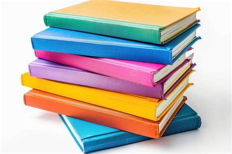 A Stack Of Colorful Hardcover Books Arranged In A Neat Pile Perfect