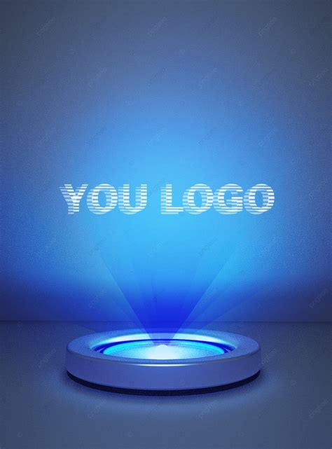 Original Modeling Holographic Image Effect Logo Prototype Template