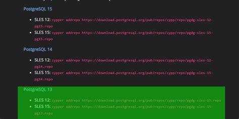 POSTGRESQL EN OPENSUSE La Trinchera Divergente
