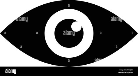 Eye Icon Eyesight Symbol Retina Scan Eye Simple Eye Vector Stock