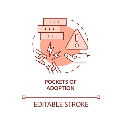 Pockets Of Adoption Terracotta Concept Icon Information Handling Issue