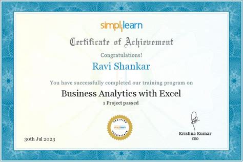 Ravi Shankar On Linkedin Businessanalytics Excel Simplilearn