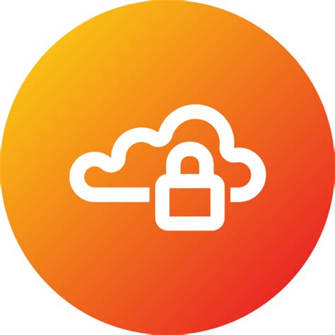 Cloud Lock Generic Gradient Fill Icon