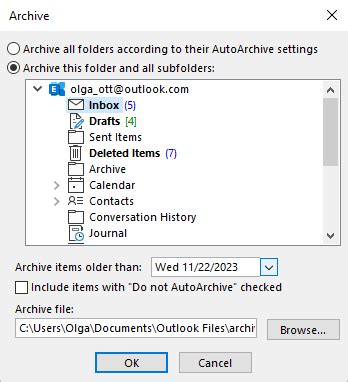 How To Automatically And Manually Archive Emails In Outlook Microsoft Outlook 365