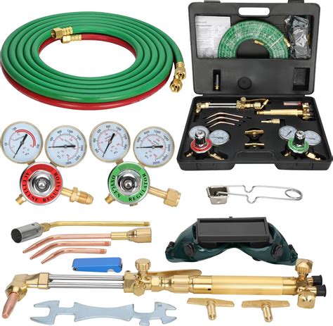 Miory Oxy Acetylene Torch Kit 17pcs Cutting Welding Torch Kit With 3