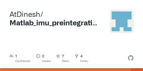 GitHub AtDinesh Matlab Imu Preintegration