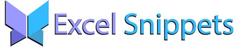 Excel Snippets Tutorial For Beginners To Microsoft Excel And Vba