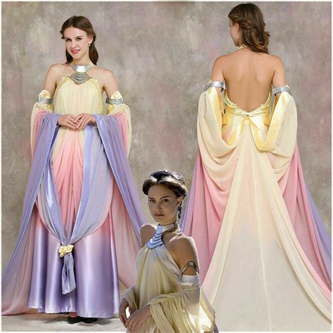 Queen Amidala Wig Queen Padme Amidala Cosplay Costume Queen Padme Red