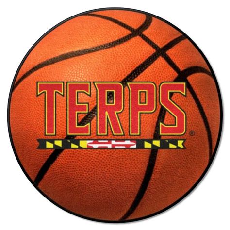 Fanmats Maryland Terrapins Orange 2 Ft Round Basketball Area Rug 36678