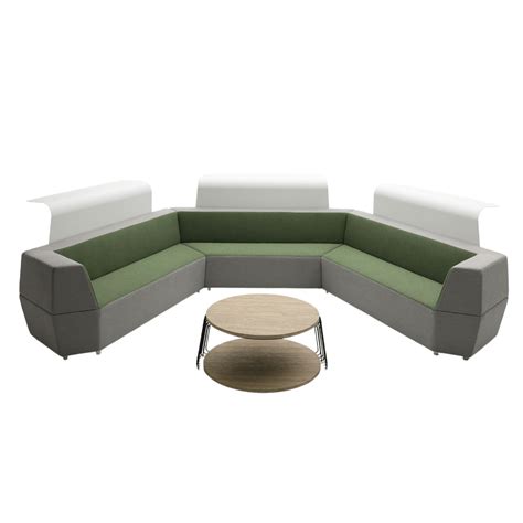Peninsula Classroom U Shaped Modular Sectional Sofa With Bar Table Gavisco Office Furniture Hk