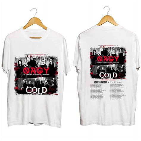 Orgy And Cold 2024 Tour Shirt Orgy And Cold 2024 Concert Shirt Orgy