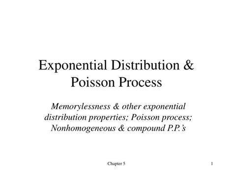 ppt exponential distribution and poisson process powerpoint