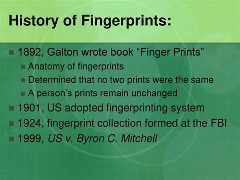 The Three Principles of Fingerprints - ppt download
