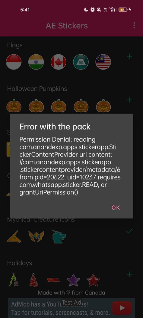 Error With The Pack Isssue When Trying To Add Stickers · Issue 14 · Midhunhkae Sticker App