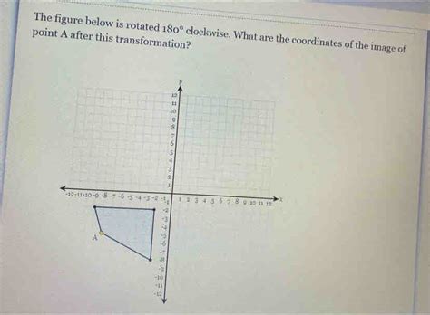 Solved The Figure Below Is Rotated 180 Clockwise What Are The