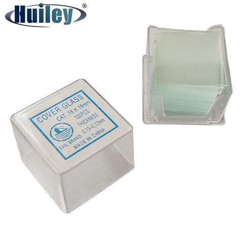 100pcs Glass Cover Glass Microscope Cover Slips 18x18 Mm Microscope