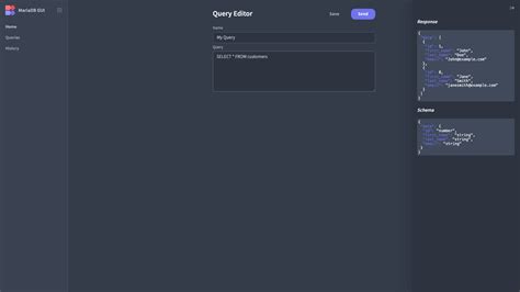 how to build a mariadb gui
