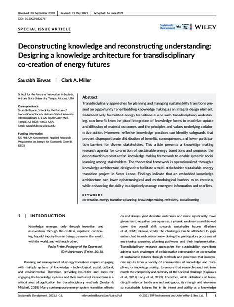 Pdf Deconstructing Knowledge And Reconstructing Understanding Designing A Knowledge