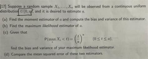 Solved Suppose A Random Sample X Xn Will Be Observed Chegg