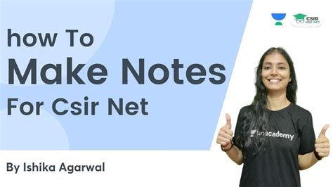 How To Make Notes For Csir Net Csir Net 2021 By Ishika Agarwal Youtube