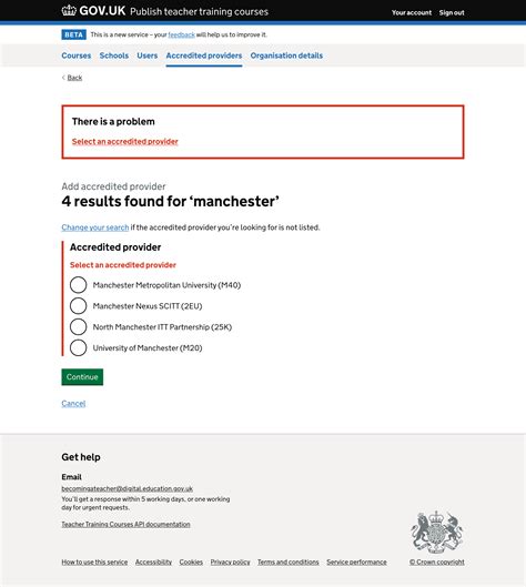 Adding An Accredited Provider When Javascript Is Unavailable Becoming