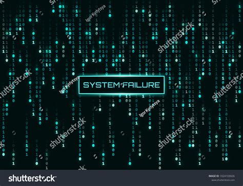 Binary Computer Code Abstract Technology Background Stock Vector