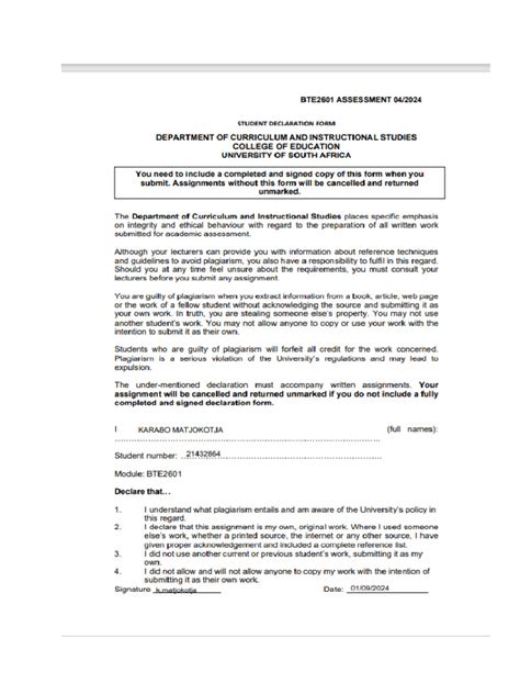 Bte2601 Assignment 04 Pdf