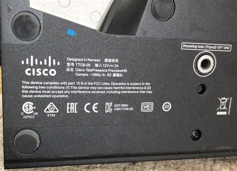 Cisco Precision Conference Camera 05 800 37226 02b0 Ttc8 05 Ebay