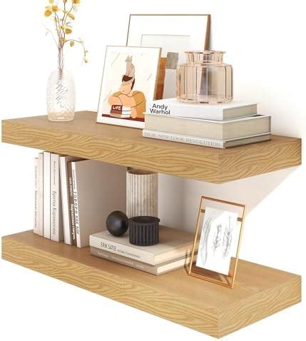 Flyjoe 30 Inch Floating Shelves 12 Inch Deep Oak Floating
