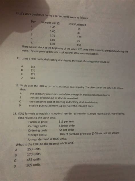 Solved Section A Actual Output Is Lower Than Budgeted