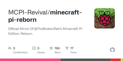 GitHub MCPI Revival Minecraft Pi Reborn Official Mirror Of TheBrokenRail S Minecraft Pi