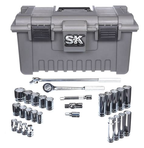 Sk Professional Tools 1 2 In Drive 28 Piece Socket Wrench Set 20k413 4128 6 Grainger