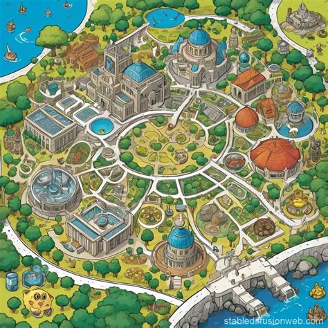 Make Me A Map Pokemon Style 3 4 View Prompts Stable Diffusion Online