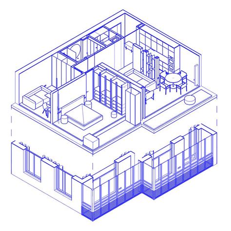 Axonometric Interior In Revit Grafic Interior