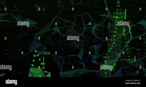 Security Padlock Shield Icon Over Network Of Connections Against