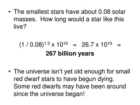 Ppt The Mass Luminosity Relationship And Stellar Lifetimes Measuring