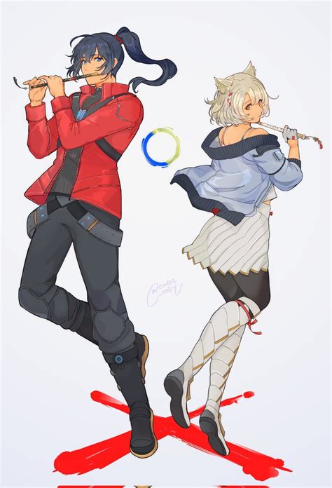 Mio And Noah Xenoblade Chronicles And 1 More Drawn By Lamb Contra Entry Danbooru