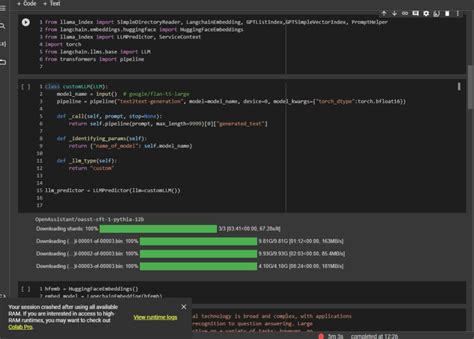 Are You Able To Load In Your Own Colab Notebook Ropenassistant