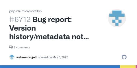 Bug Report Version Historymetadata Not Preserved When Copying Files Using Spo File Copy